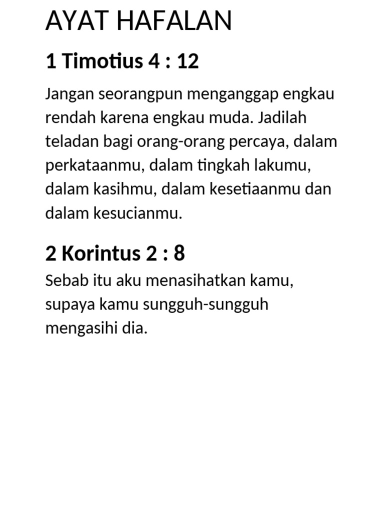 Ayat Hafalan Sems 2 | PDF