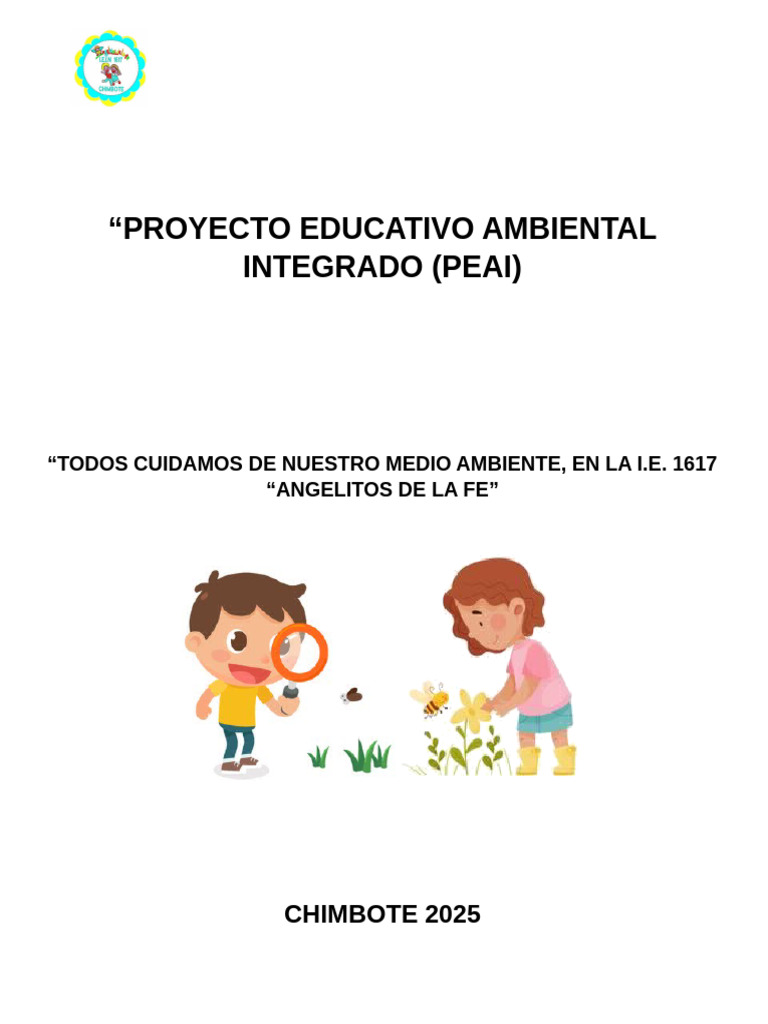 Proyecto Ed. Amb. Integrado | PDF | Sustentabilidad | Enseñando