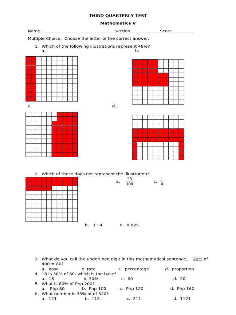 3rd Periodic Test in Math Revised | PDF | Triangle | Shape