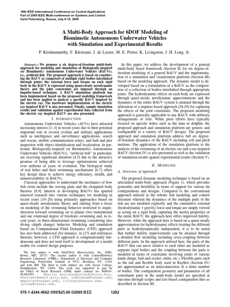 A_multi_body_approach_for_6dof_modeling | PDF | Euclidean Vector | Physics
