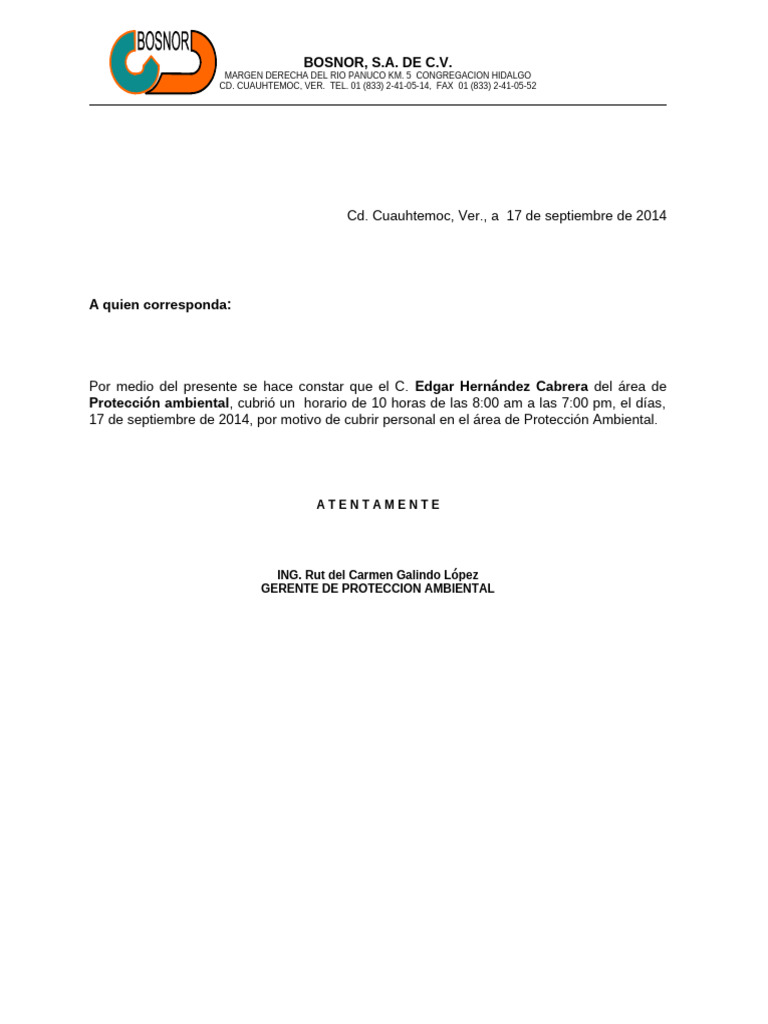 Bosnor Recomendacion | PDF