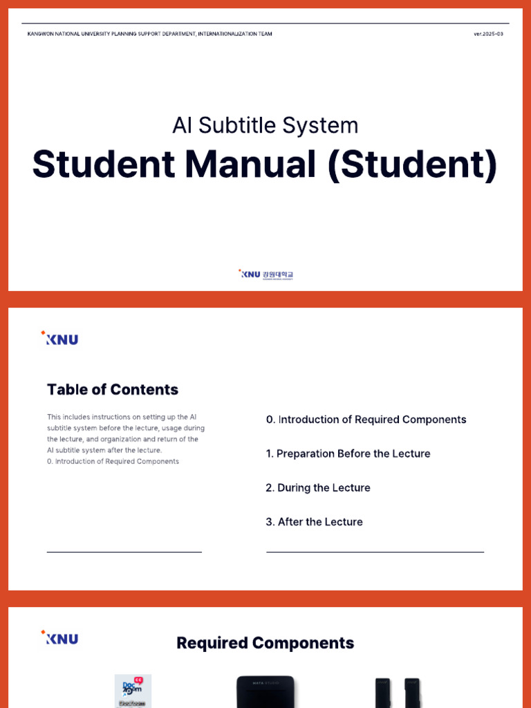 Artificial Intelligence Caption System Manual (Student) - EN | PDF