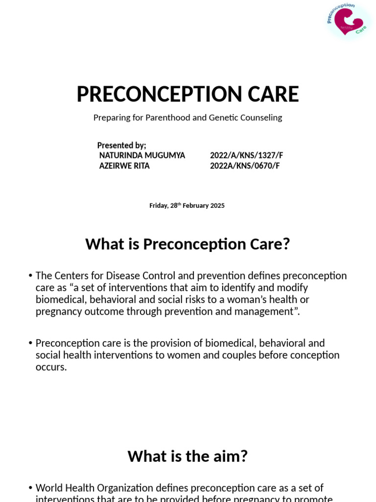 -PRECONCEPTION-CARE | PDF | Genetic Counseling | Genetic Disorder