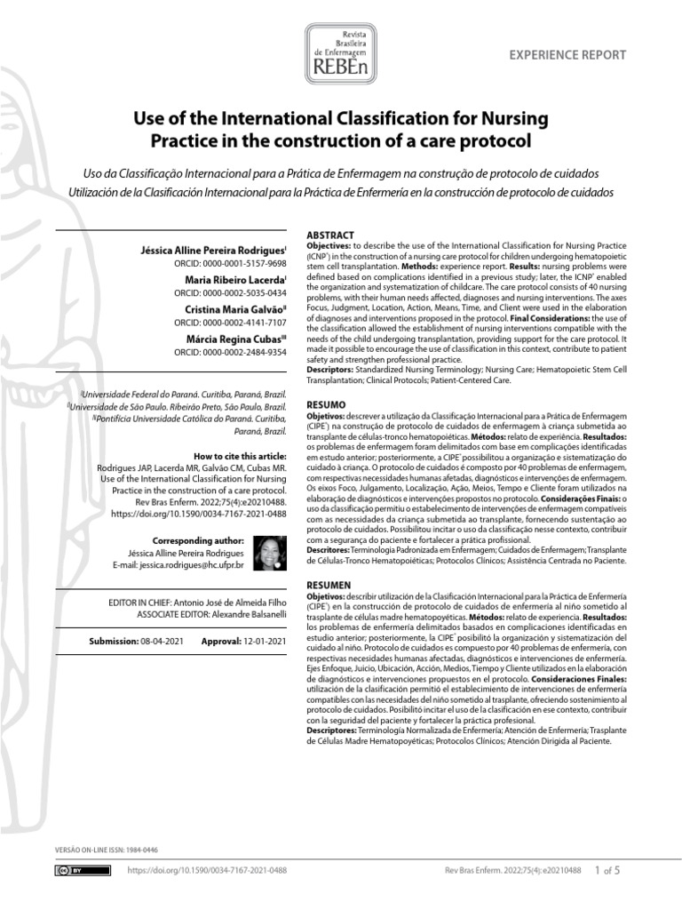 Standardized Care Protocol | PDF | Nursing | Medical Diagnosis
