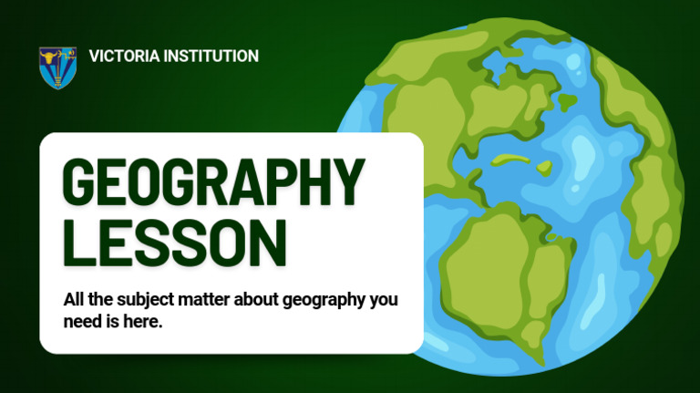 Green Modern Geography Lesson Presentation | PDF