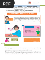 Ficha de Trabajo Proyecto de Vida | PDF
