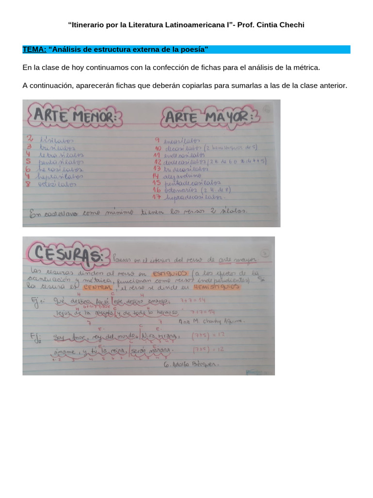 8 - Analisis de Estructura Externa de La Poesia | PDF