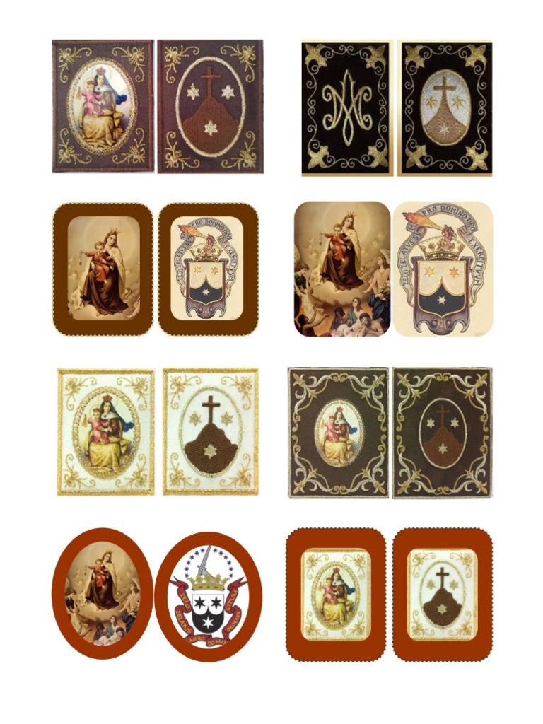 Escapulario Marrc3b3n de La Virgen Del Carmen2 | PDF