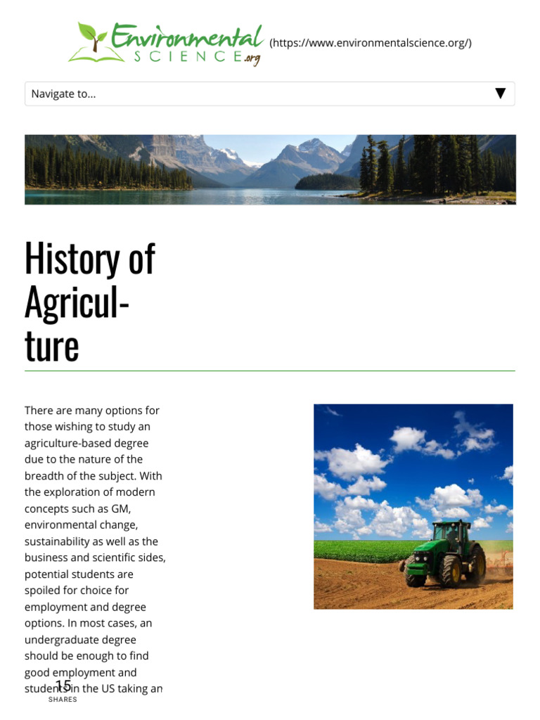 Agriculture - History & Introduction | PDF | Agriculture | Crop Rotation