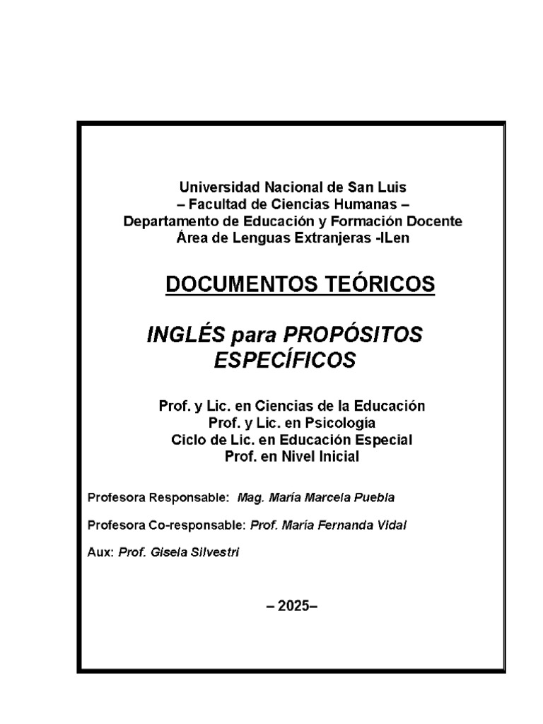 DOCUMENTO TEÓRICO 2025 - FINAL.docx-1 | PDF | Diccionario | Aprendizaje