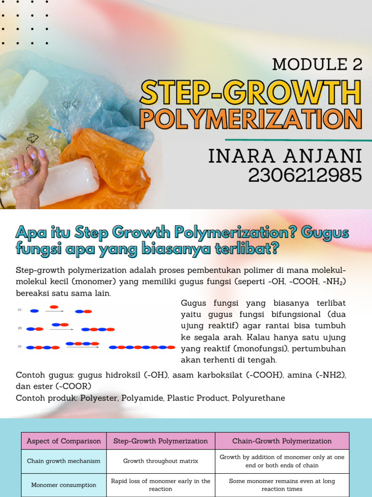 Modul 2 Step Growth Polymerization | PDF