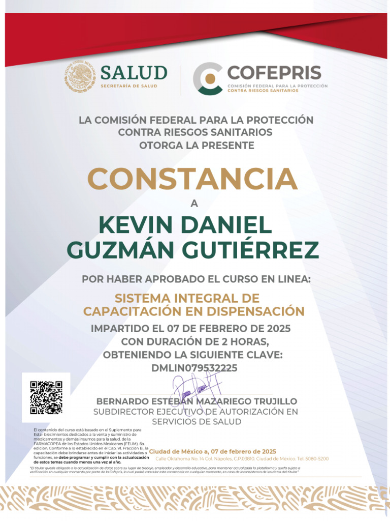 Constancia SICAD | PDF