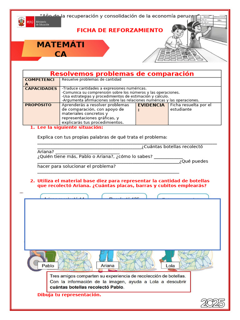 F.REF. MATE Resolvemos Problemas de Comparación | PDF