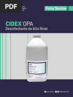 Ficha Técnica CIDEX OPA | PDF | Microbiología | Especialidades Medicas