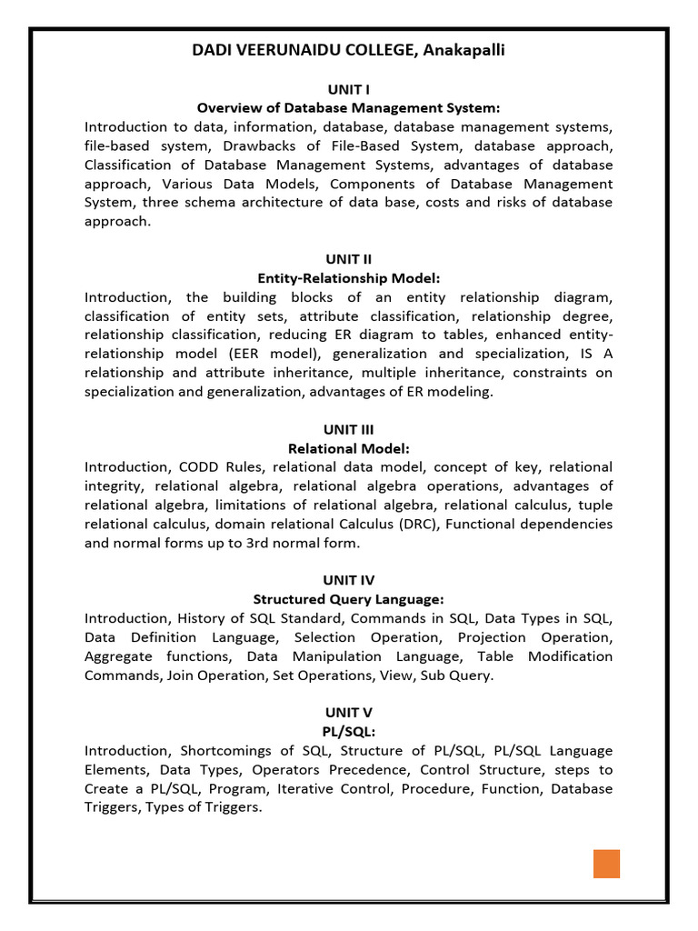 SEM - III BSC DBMS Notes | PDF | Databases | Relational Model