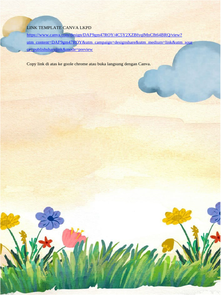 Link Template Canva LKPD | PDF