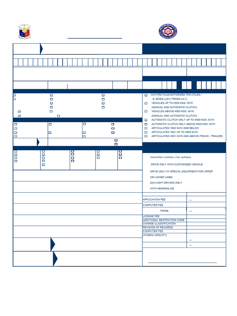 Driver's License Application Form Guide | PDF | Traffic | Automobiles