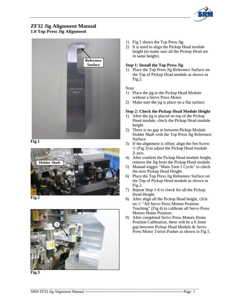 ZF32 TI (Clark) PH Alignment Jig | PDF | Tools | Machines