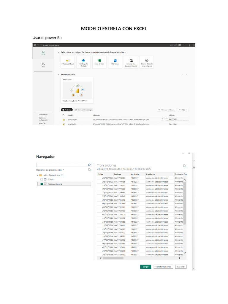 MODELO ESTRELA CON EXCEL | PDF