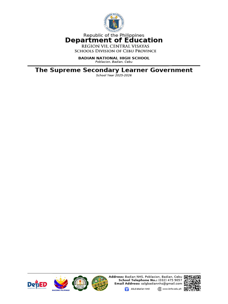 SSLG Official Letterhead | PDF