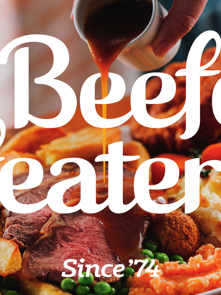 Beefeater Sunday Roast Menu Priceless | PDF | Roasting | Food And Drink Preparation