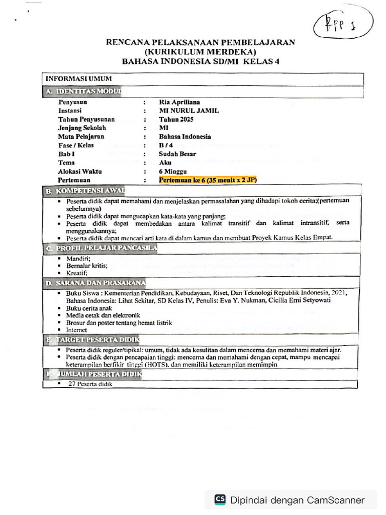Tugas 1 PKM RPP 1-2 (Ria Apriliana) | PDF
