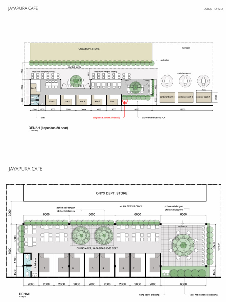 Opsi Layout Cafe | PDF