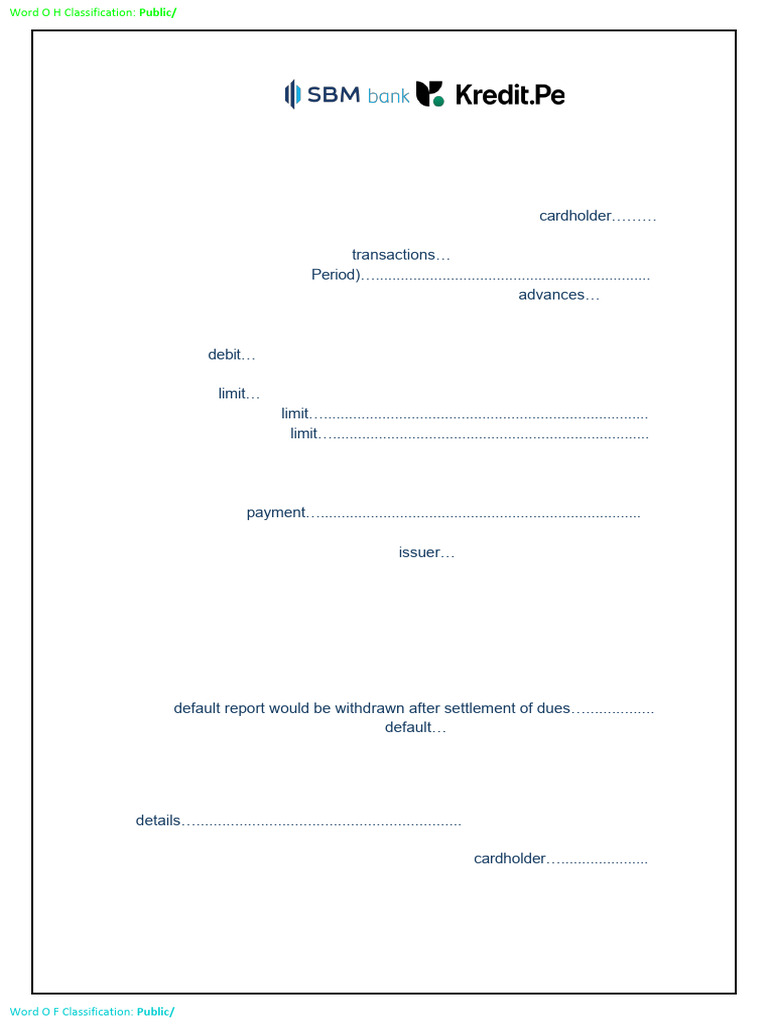 Kredit Pe Mitc | PDF | Credit Card | Credit