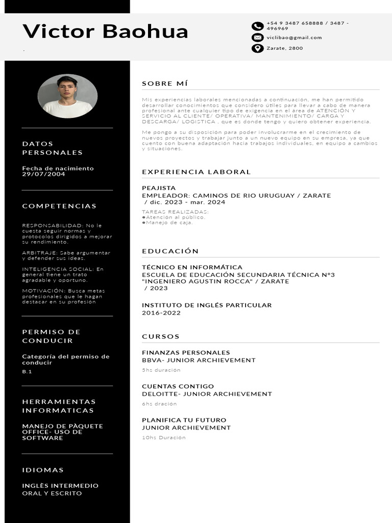 Victor Baohua CV | PDF