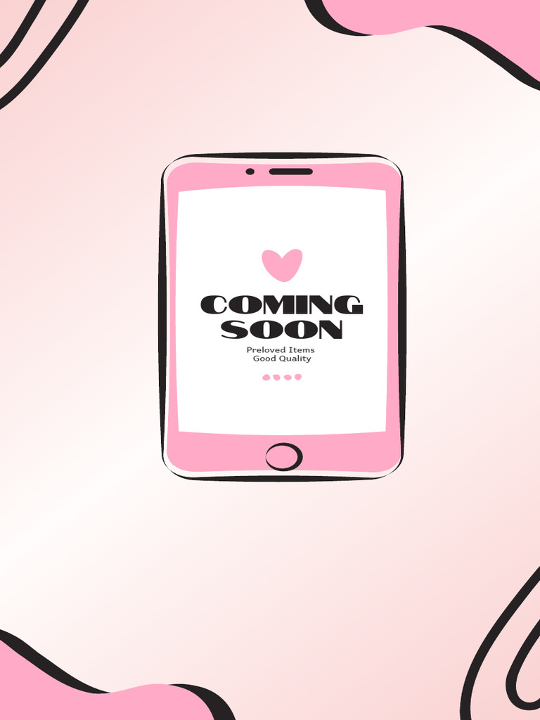 Pink and White Coming Soon Mobile Video | PDF