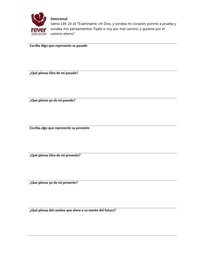 Devocional Salmo 139 | PDF