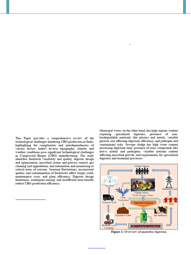 CBG Manufacturing Challenges in India | PDF | Anaerobic Digestion | Biogas