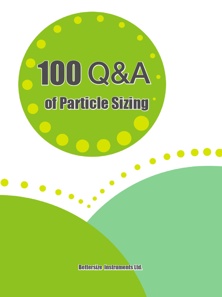 2f3582a8db84cb6605d7b193dac3b5c1 | PDF | Particle Size Distribution | Particle