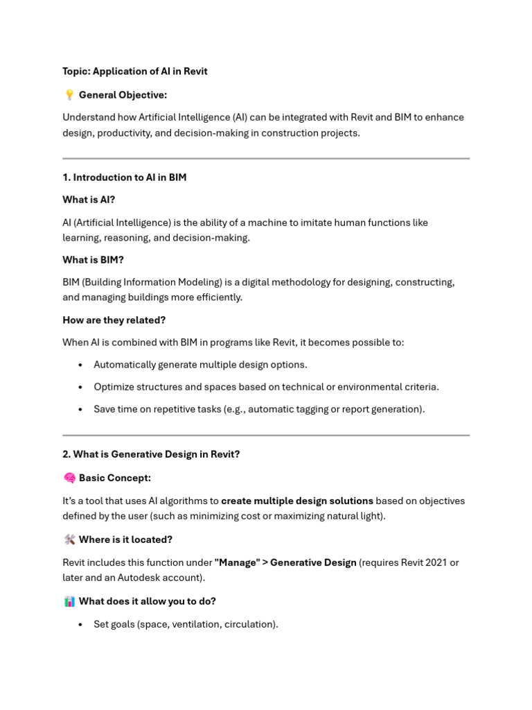 Expo Semana 6 P.2 | PDF | Autodesk Revit | Inteligencia artificial