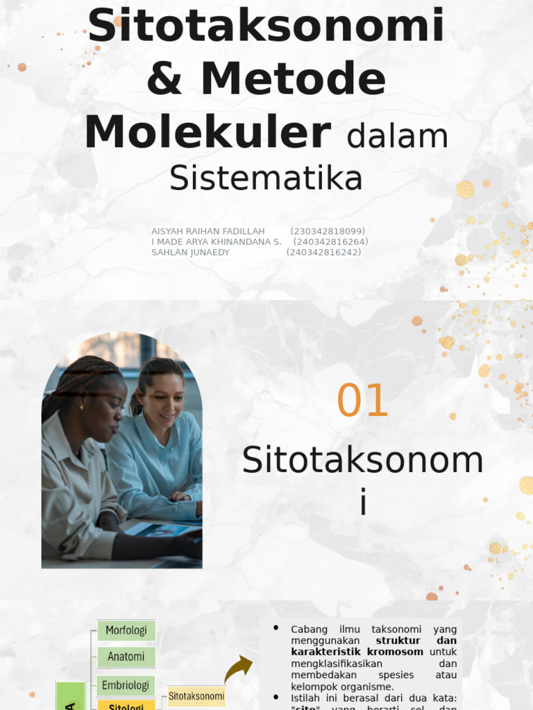 KEL 2. Sitotaksonomi & Metode Molekuler Dalam Sistematika | PDF