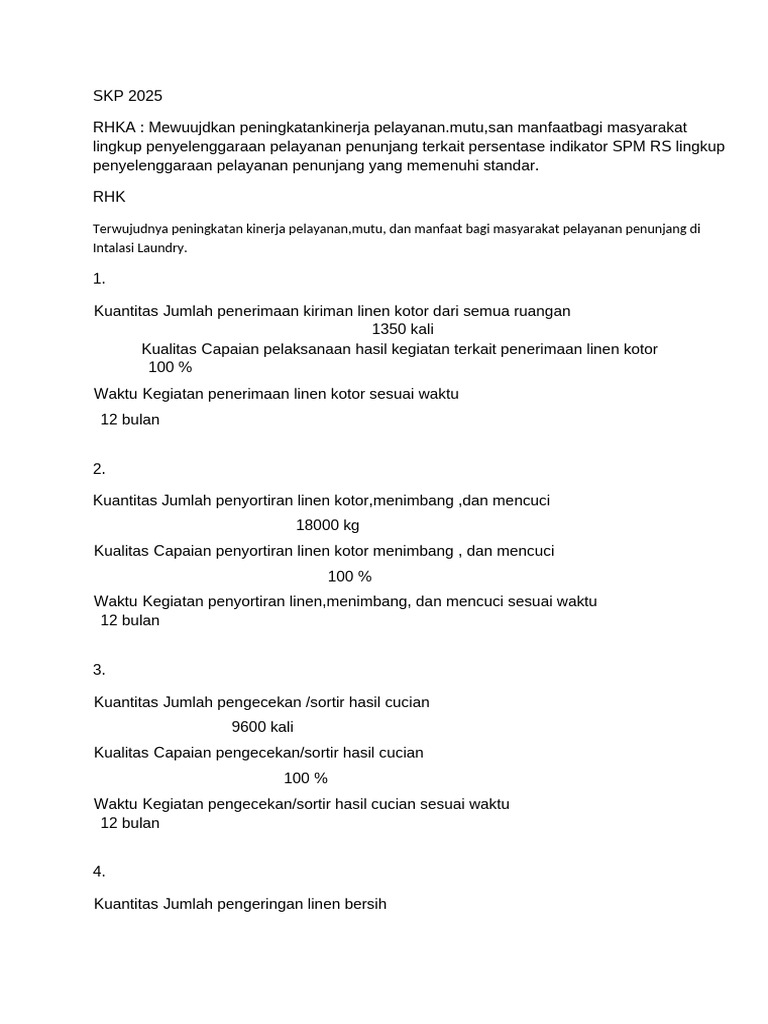 SKP 2025 Loundry | PDF