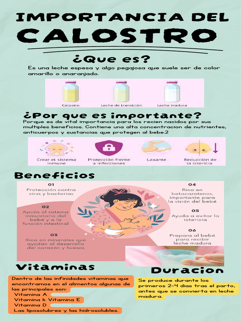 IMPORTANCIA DEL CALOSTRO | PDF