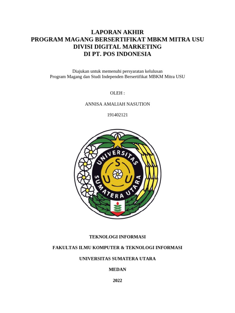 Laporan Akhir Magang PT. Pos Amell | PDF