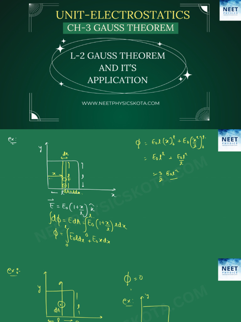 [[BLANKKCHIT]][@TEAMMEDACHIEVERS]] [[NPK]] L-2_GAUSS_THEOREM | PDF