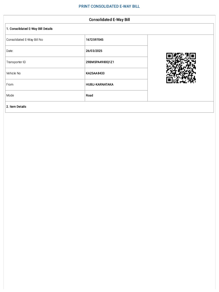 E-Way Bill System | PDF