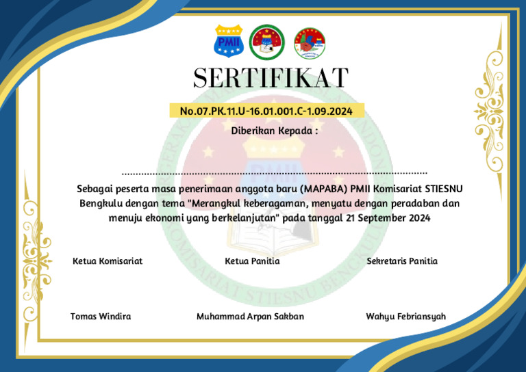 E-Cert MAPABA STIESNU 2024 | PDF