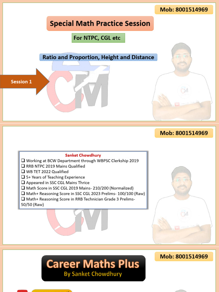 Special Math Practice Session 1-1 | PDF | Expense | Ratio