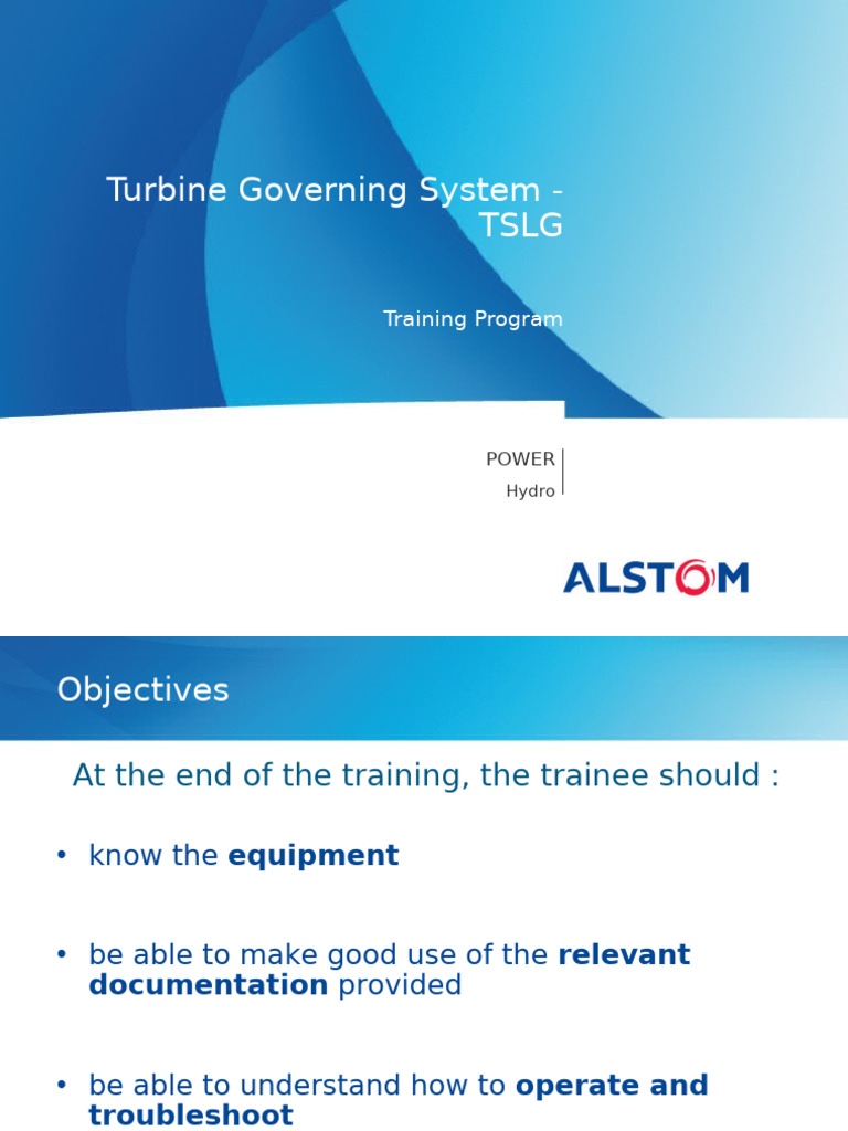 002 - Turbine Governing System - TSLG Training | PDF | Feedback | Pump