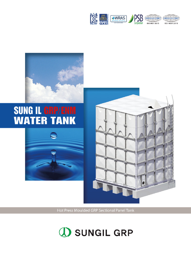 Sungil Doccument (GRP Water Tank) - Installation and Reparing | PDF