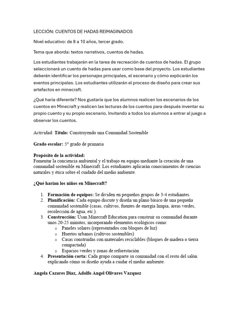 Minecraft Education | PDF