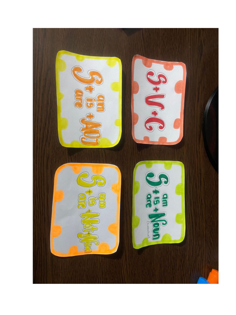 Grammar Cards | PDF