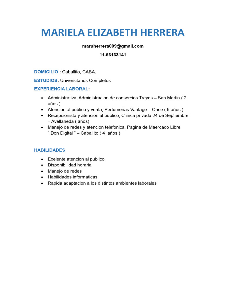 Mariela Elizabeth Herrera | PDF