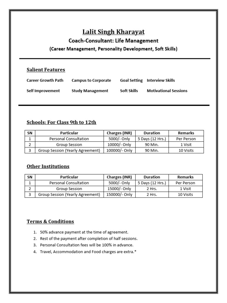 Coaching Proposal Institutions | PDF