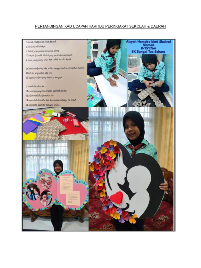 Pertandingan Membuat Kad Ucapan Hari Ibu | PDF