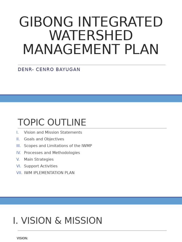 Gibong Integrated Watershed Management Plan 01 | PDF | Forest ...